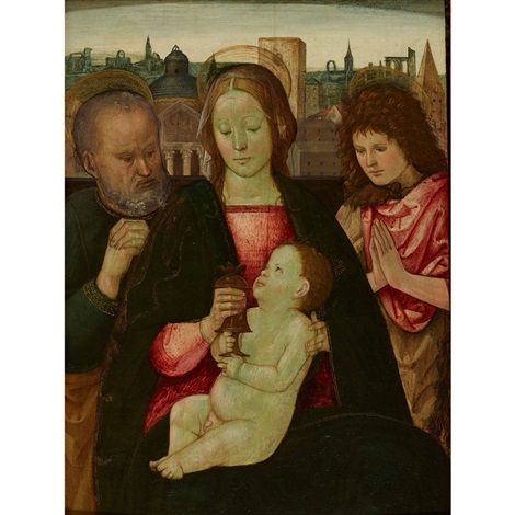 THE MADONNA AND CHILD WITH SAINTS JOSEPH AND JOHN THE EVANGELIST by ...