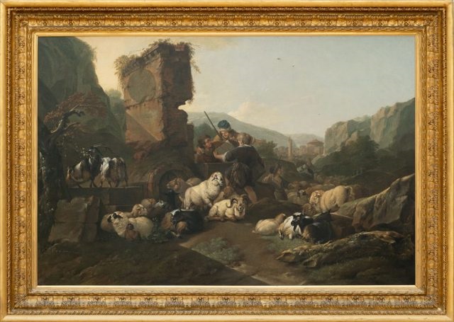 Pastoral idyll by Johann Heinrich Roos on artnet