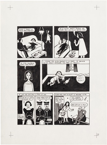 Persepolis Original Book Art, page 22 by Marjane Satrapi on artnet