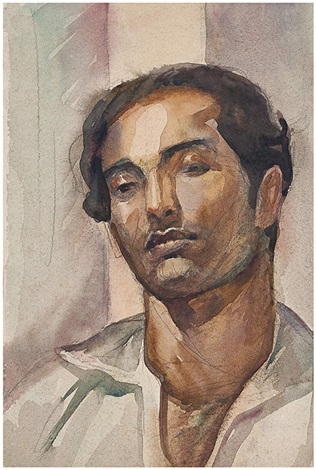 Portrait of Arun Bose by Somnath Hore on artnet