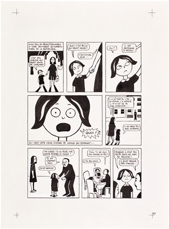 Persepolis Original Book Art, page 65 by Marjane Satrapi on artnet