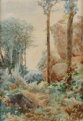 Sous-bois by Auguste Allongé on artnet