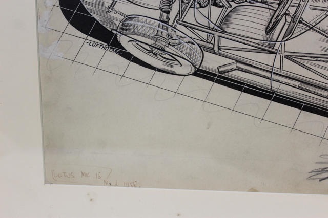 A Lotus 15 cut-a-way drawing for Motor Magazine by Lofthouse, by Tony ...