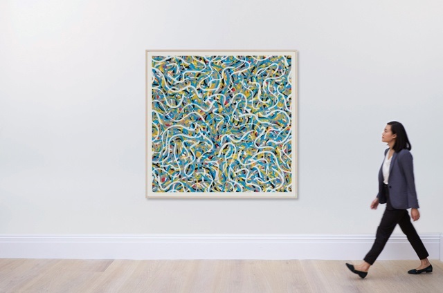 Wavy Lines Superimposed 2 by Sol LeWitt on artnet