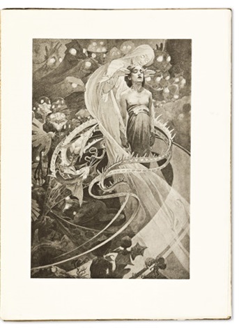 LE PATER. Complete unbound volume with folio covers by Alphonse Mucha ...