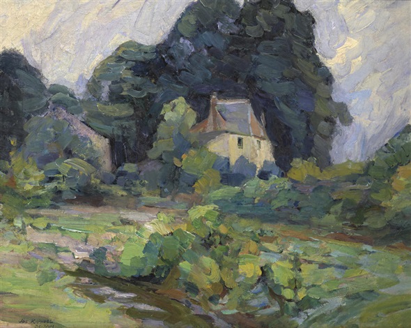 House in Belgium possibly the artists home by Joseph Raphael on artnet