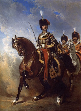 A portrait of General Fleury on horseback by Alfred de Dreux on artnet