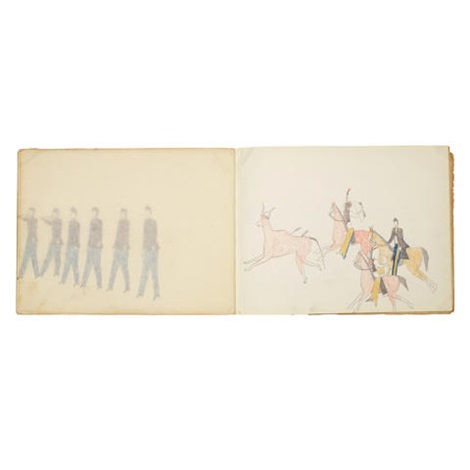 A complete Fort Marion drawing book by Ohet-Toint on artnet