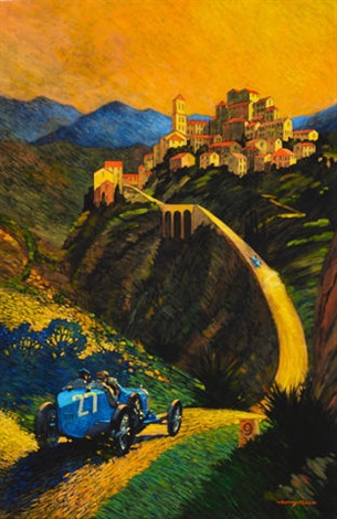 Costantini Bugatti at the 1926 Targa Florio, by Barry Rowe, 2000 by ...