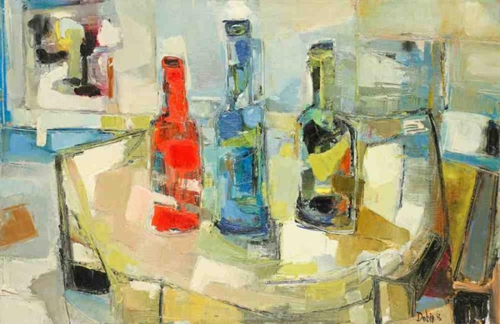 Les bouteilles by Denise Dobin on artnet