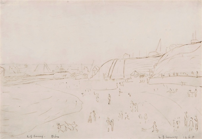 Untitled Beach scene by L.S. Lowry on artnet