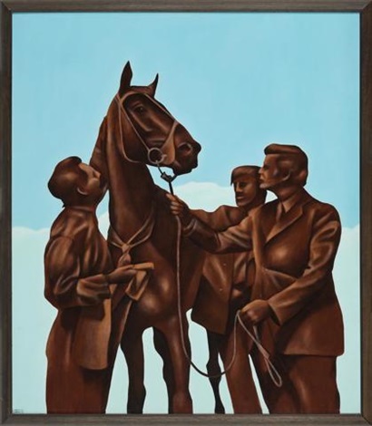 THE WINNER. from the A DAY AT THE CAULFIELD RACES series by Ivan John ...