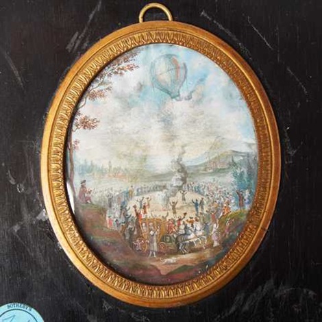 The First Launch of the Montgolfier Hot Air Balloon at Annonay, France ...