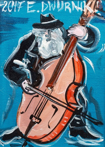 Kontrabasista by Edward Dwurnik on artnet
