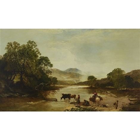 THE FORD, 1846 by Henry John Boddington on artnet