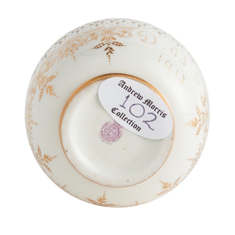 A ROYAL WORCESTER PORCELAIN PIERCED VASE by George Owen on artnet