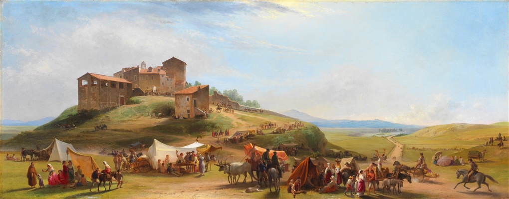 Castel di Leva, near Rome by John Gadsby Chapman on artnet