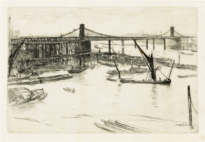 Old Hungerford Bridge by James Abbott McNeill Whistler on artnet
