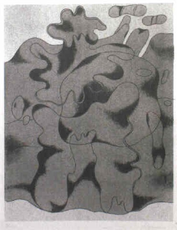 Formen in Braun Waldmensch-Terti,r-Gestalt by Willi Baumeister on artnet