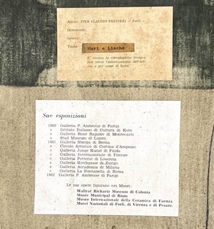 Muri e Lische by Pier Claudio Pantieri on artnet