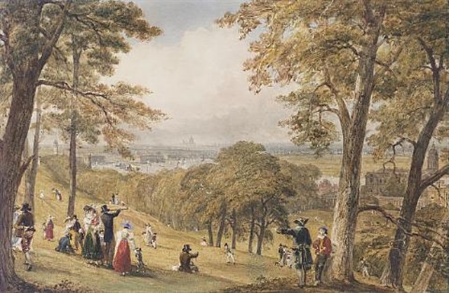London from Greenwich Park by William Havell on artnet
