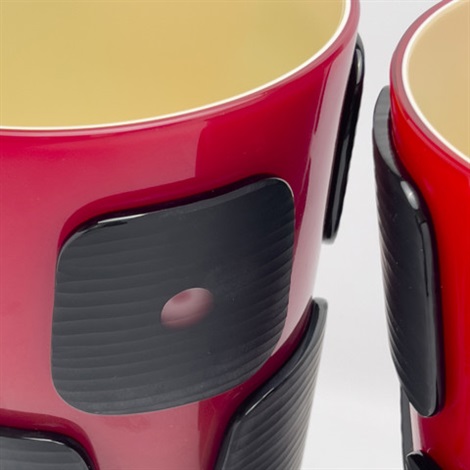 Red Poppy Series For Venini, Pair by Leonardo Ranucci and Marco Vinicio ...