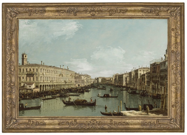 Venice, The Grand Canal looking North from the Rialto Bridge by ...