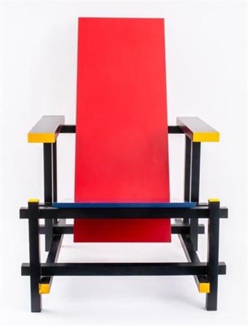 GERRIT RIETVELD DE STIJL RED BLUE CHAIR by Gerrit Rietveld on artnet
