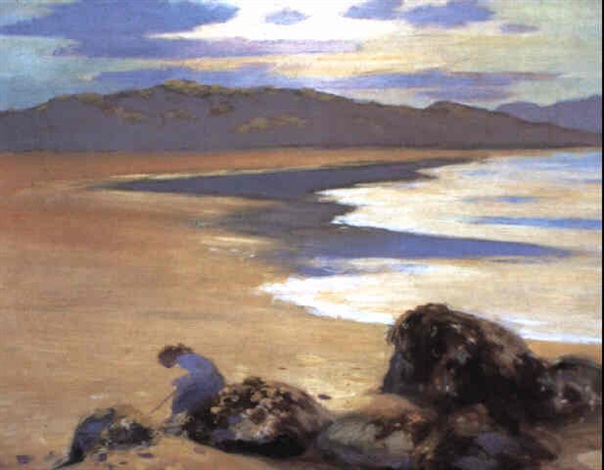 On the shore by George Russell on artnet