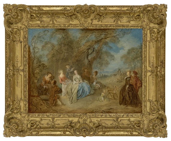 An elegant company in a park by Jean-Baptiste Pater on artnet