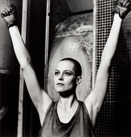 Sigourney Weaver as Alien III, Monte Carlo by Helmut Newton on artnet