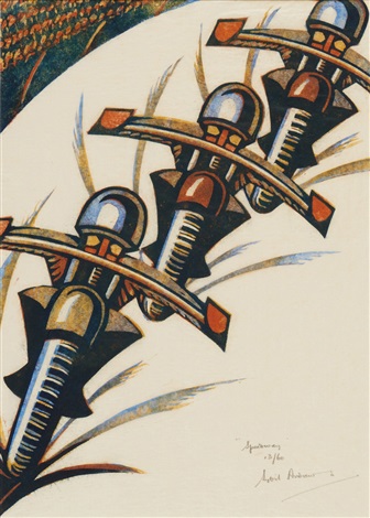 Speedway C. SA 29 by Sybil Andrews on artnet