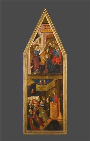 LATERAL WING FROM AN ALTARPIECE WITH EPISODES FROM THE LIFE OF SAINT ...