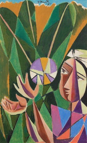 Untitled Girl with Ball by George Keyt on artnet