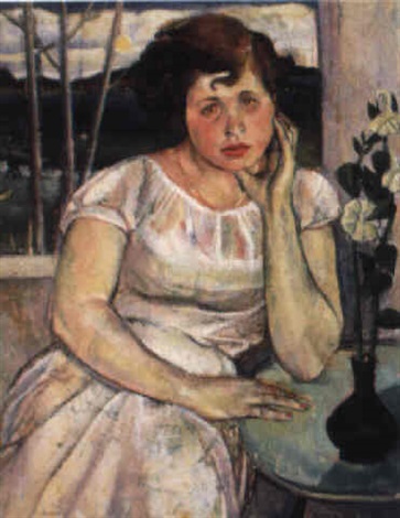 Portrait of a girl by Peter Aspell on artnet