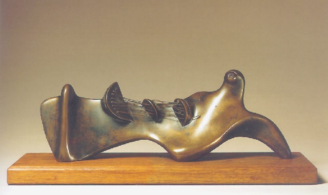 Stringed reclining figure by Henry Moore on artnet