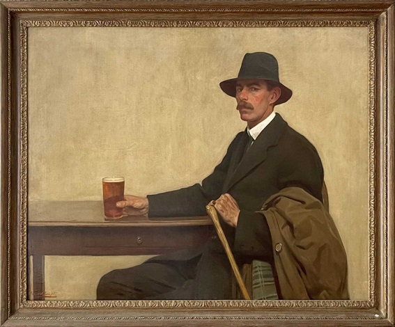 Portrait of the artist Robert Morson Hughes 1873-1953 by Harold Knight ...