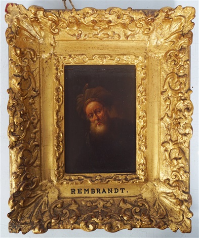 Portrait of an old man wearing a turban by Rembrandt van Rijn on artnet
