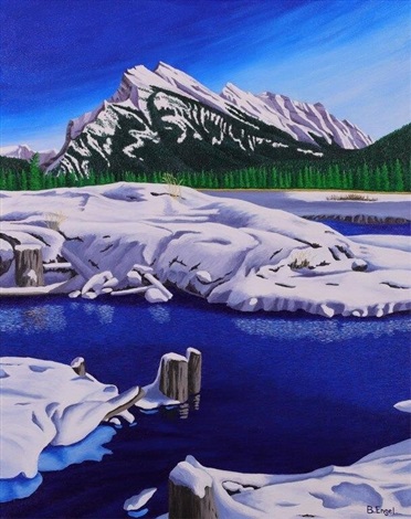 MOUNT RUNDLE, BANFF NATIONAL PARK, AB by Barbara Engel on artnet