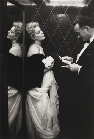 Kim Novak and Rupert Allan of Look Magazine in the lift of the Carlton ...