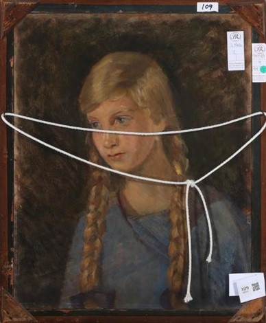 A rough sea. Verso portrait of Inger Saxild 1911-. by Helga Ancher on ...