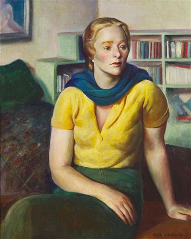 Portrait of Mary Lightfoot Tarleton Knollenberg by Guy Pène Du Bois on ...