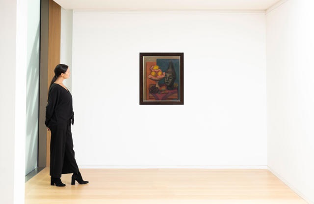Still life with Benin Head by Mark Gertler on artnet