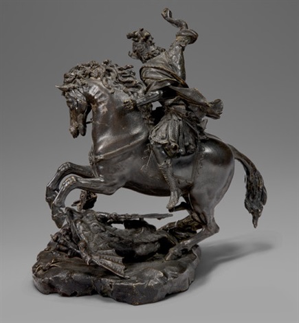 A BRONZE GROUP OF ST. GEORGE AND THE DRAGON by Francesco Fanelli on artnet