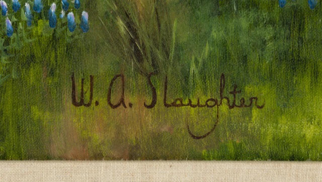 Barn and Bluebonnets by William A. Slaughter on artnet