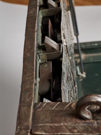 A 17th CENTURY GERMAN WROUGHT IRON ARMADA CHEST WITH MERMAIDS on artnet