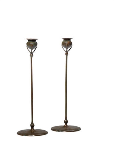 Pair of Candlesticks by Tiffany Studios on artnet