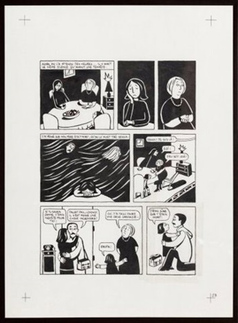Persepolis Original Book Art, page 28 by Marjane Satrapi on artnet