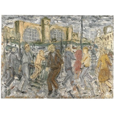 Kings Cross, March afternoon by Leon Kossoff on artnet