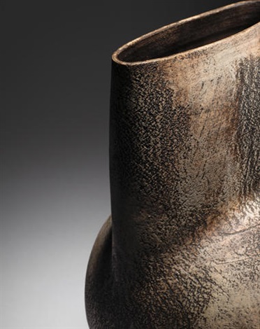 Ovoid form with flattened cylinder by Hans Coper on artnet
